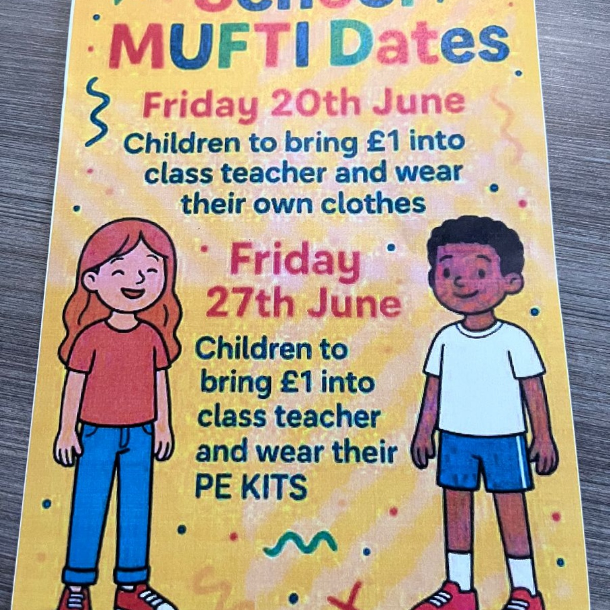 School Mufti Dates - Woodside Primary